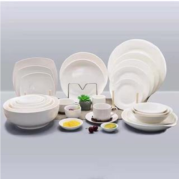 Felice Home & Living Dinnerware Plates Ceramic Plain White Plates ...
