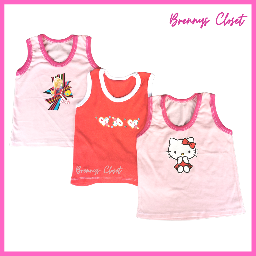 Brennys Closet 2 pcs Character Colored Sando for girls 1 to 7 years old ...