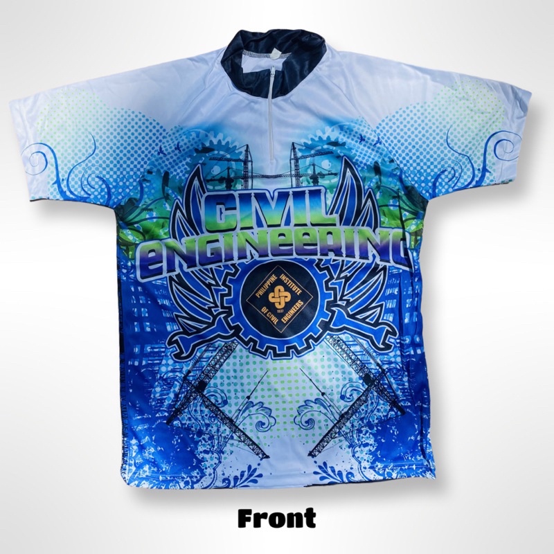 hot！ Round Neck T-shirt for men Full sublimation civil Engineer polo ...