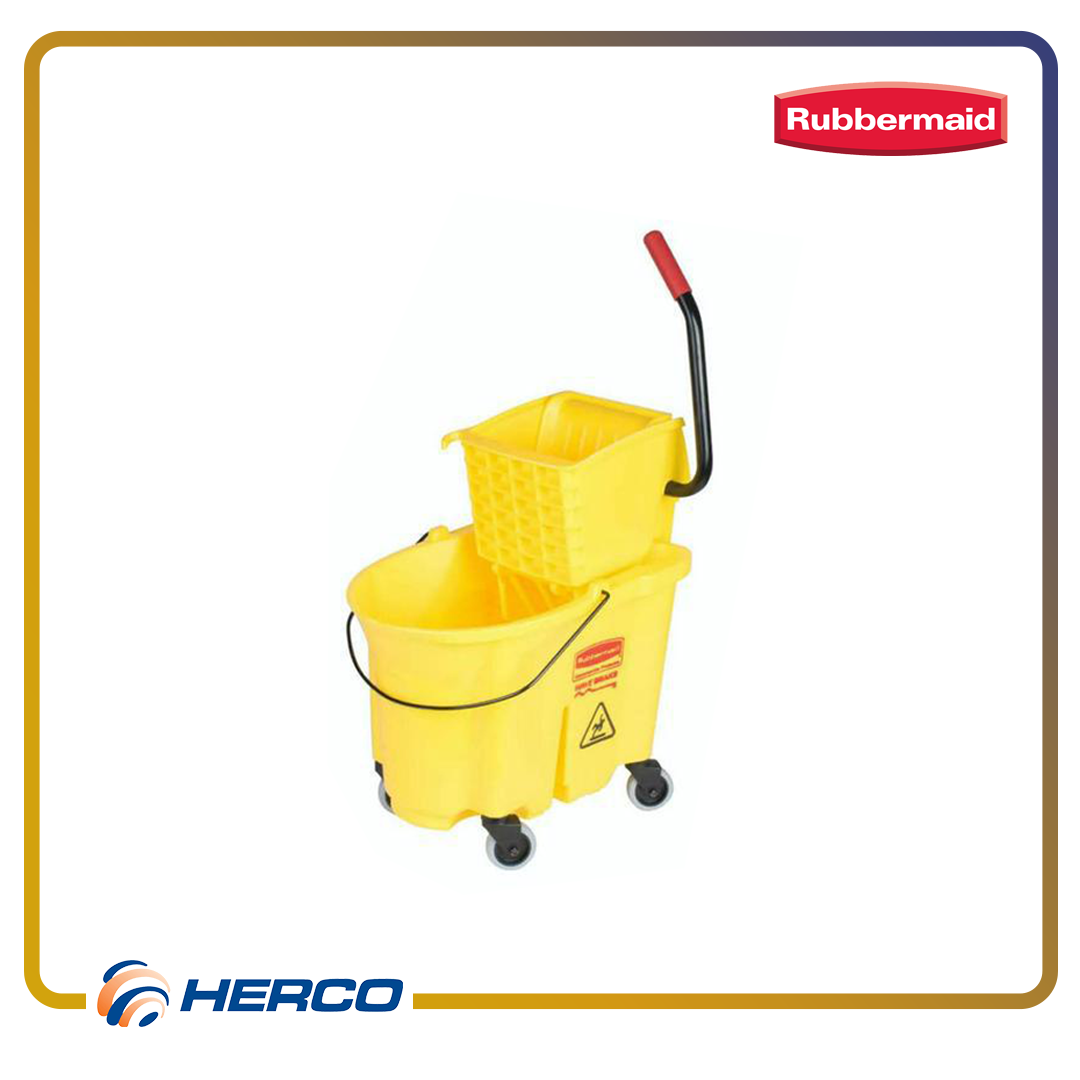 Rubbermaid Commercial Products Wavebrake 35-QT Side Press Combo ...