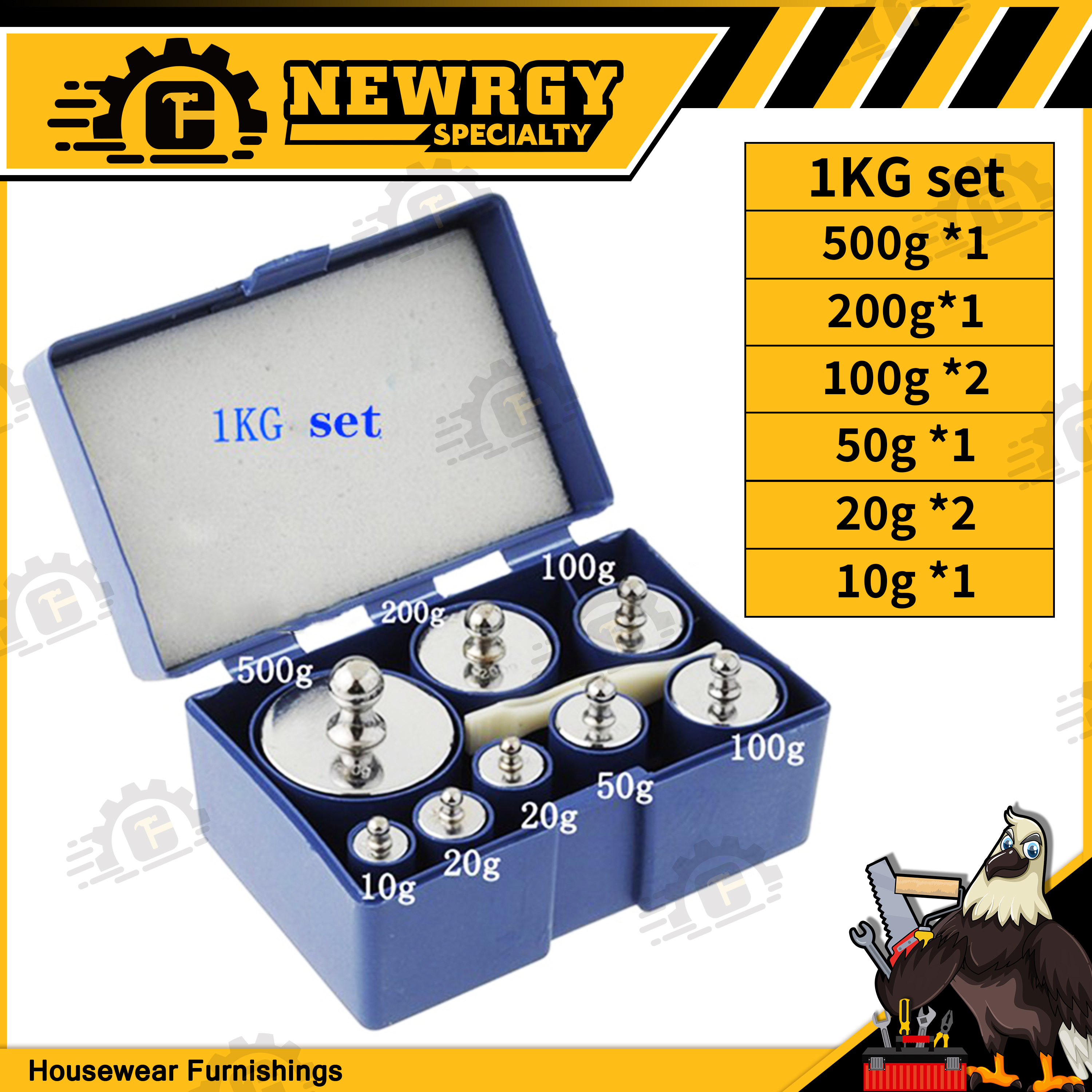 1000g Calibration Weight set 10/20/50/100/200/500g for Mini Digital ...