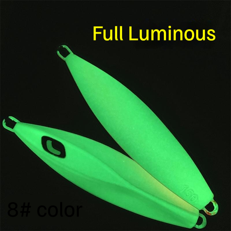 Korean style Falling leaves slow jigging luminous Jigs 40/60/80/100/150 ...