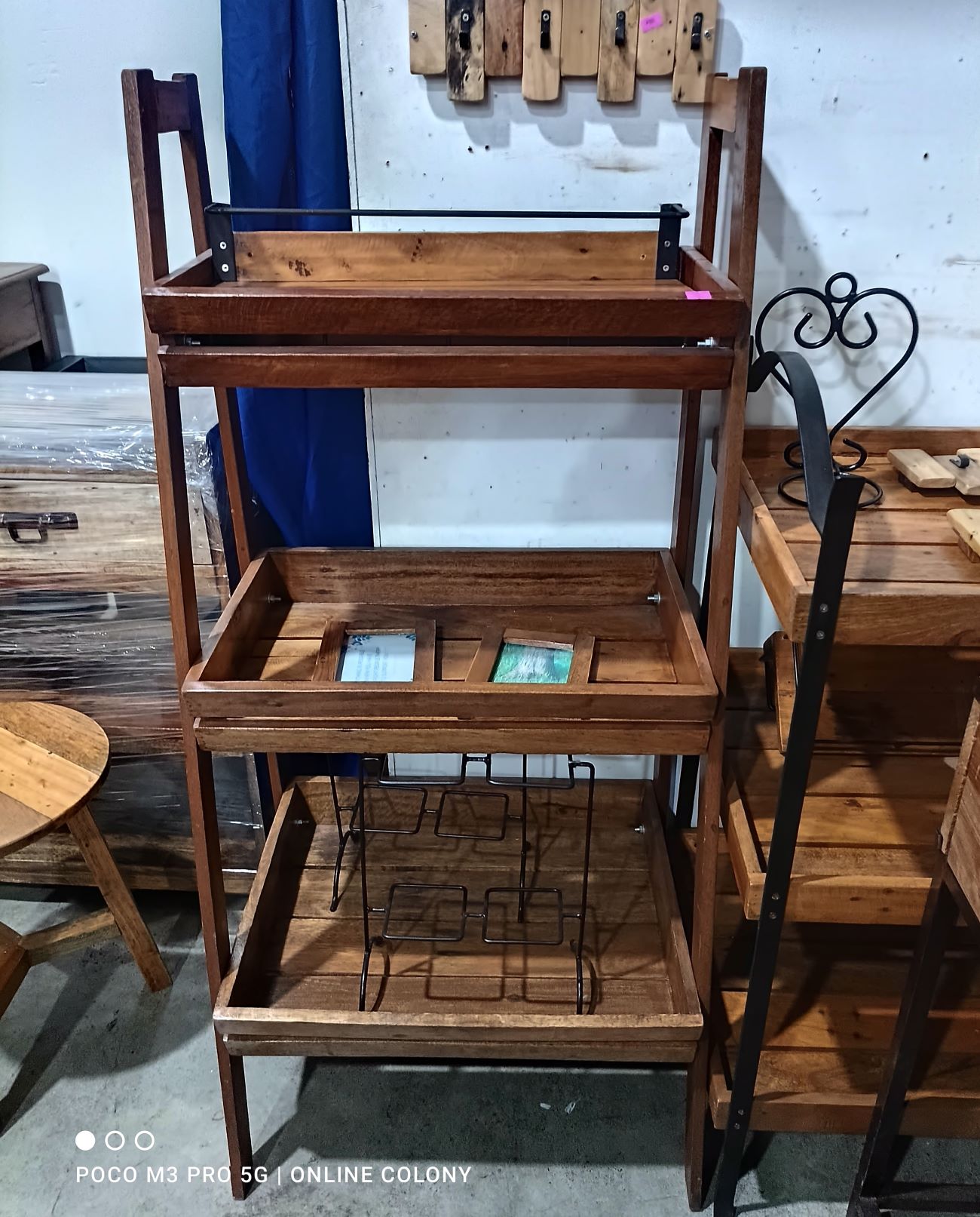 3 layer wooden collapsible shelf/ storage shelf | Lazada PH