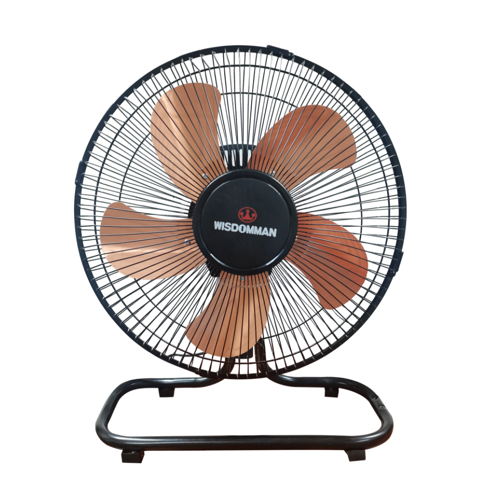 WISDOMMAN Industrial Ground Fan Floor Desk Fan w/ Oscillating Electric ...