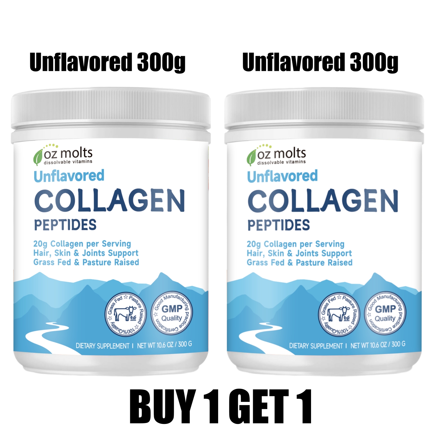 Ozmolts Collagen Peptides Powder with Vitamin C Collagen Drink Skin ...