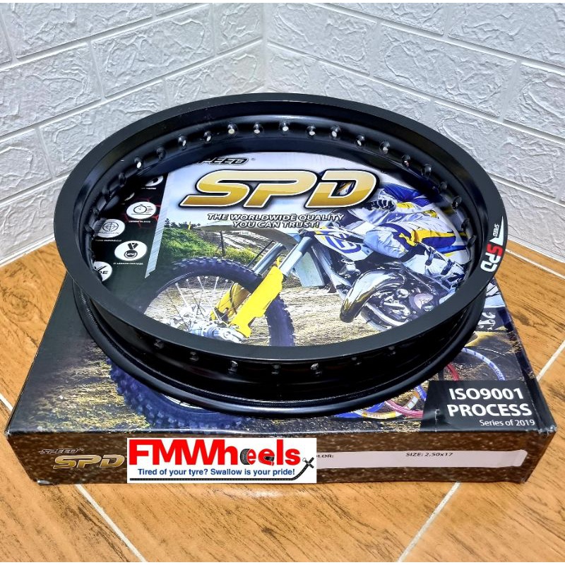 Ships immediately SPEED SPD Alloy Racing Rim Black 36holes 1.60x17 1 ...