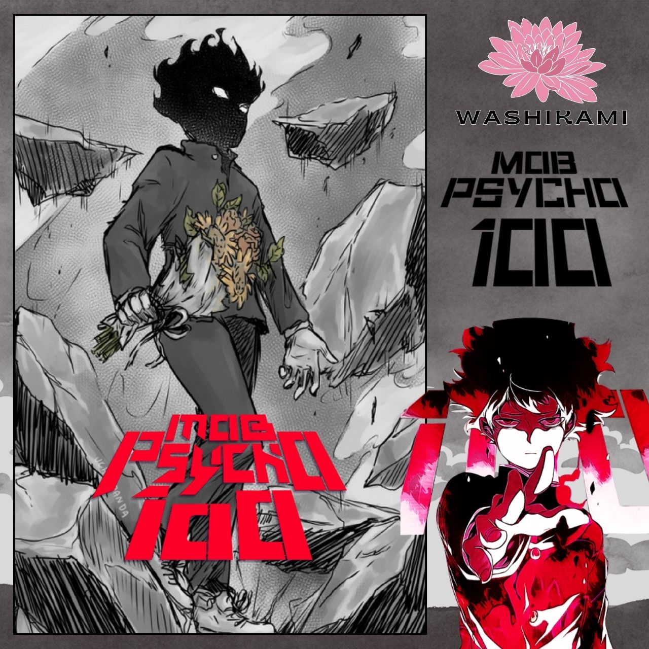 Mob Psycho : A4 Official Anime Posters, Laminated Poster & Sticker ...