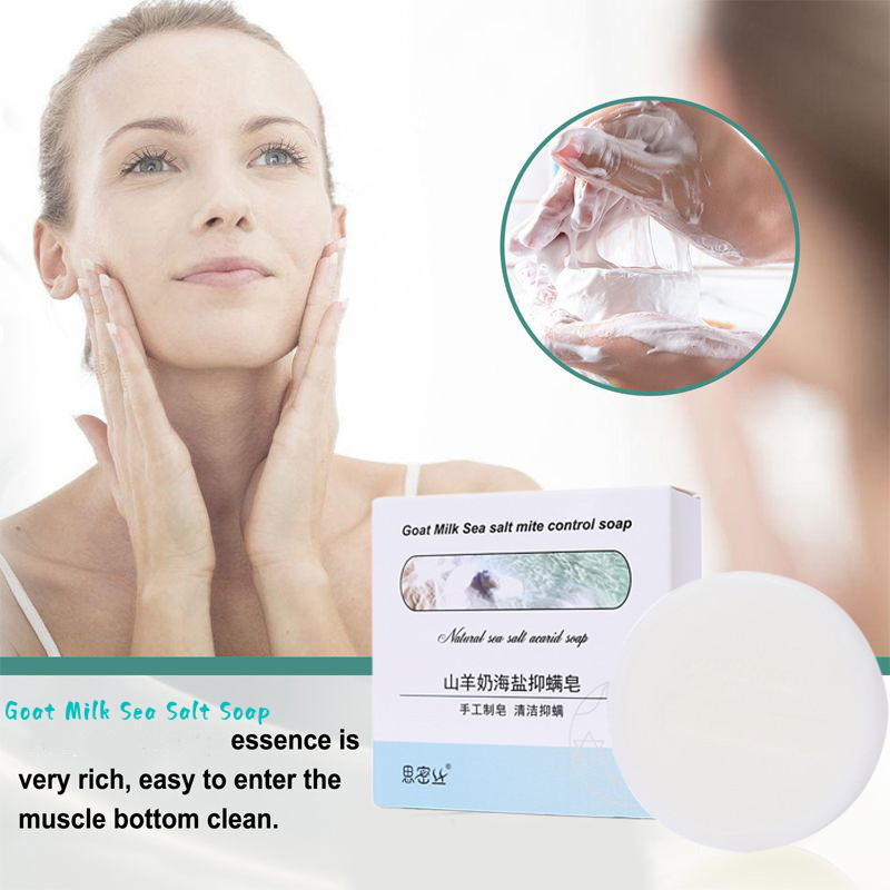 [100% Whitening + GLASS SKIN EFFECT] Goat's Milk Sea Salt Soap Anti ...