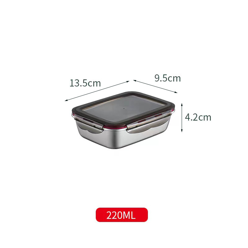 304 Stainless Steel Lunch Box Travel Leakproof Bowls Bento Boxes ...