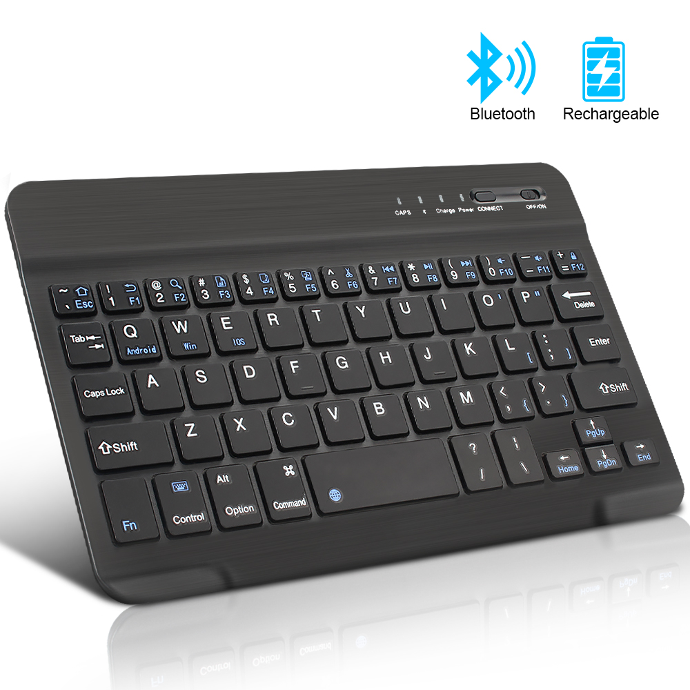 Popcorn 7 Inches Wireless 3.0 Bluetooth Keyboard Travel Portable ...