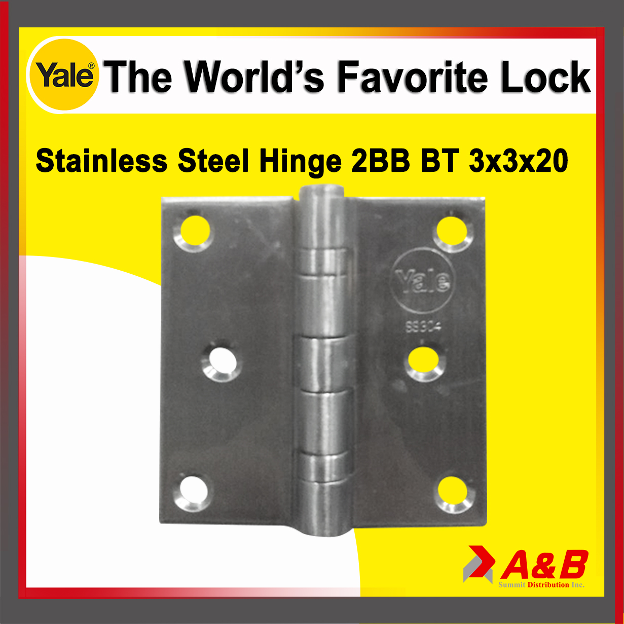 Yale Stainless Steel Hinges 2BB BT 3x3x20 | Lazada PH