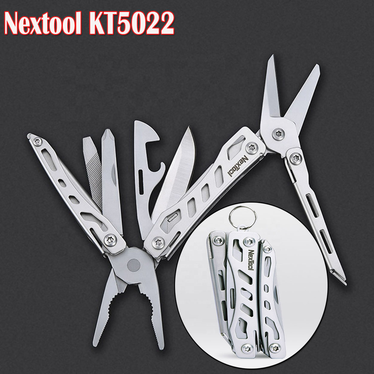 Nextool KT5022 Mini Stainless steel Flagship EDC Multi Functional Multi ...