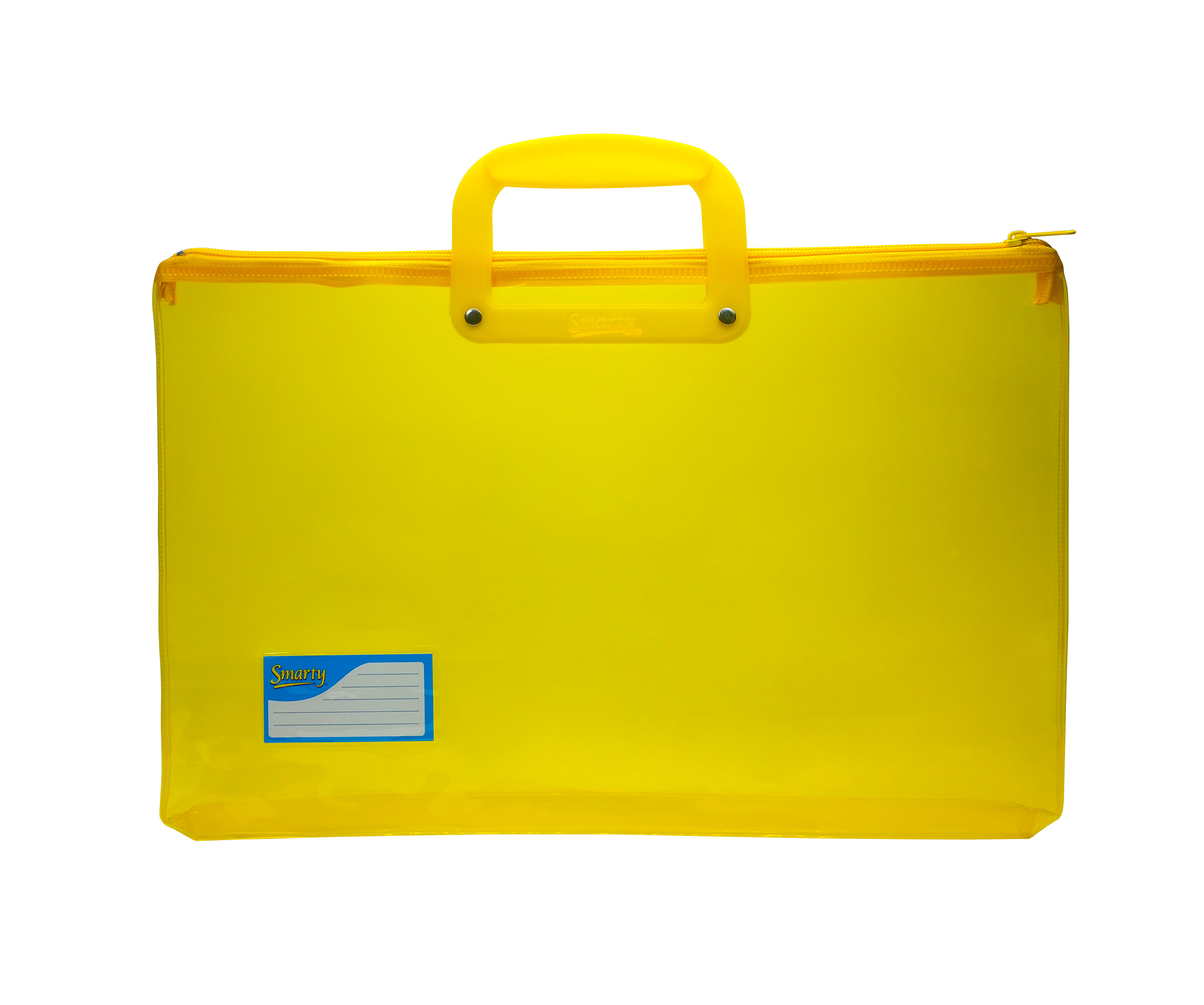 Smarty Long Colored Transparent Plastic Envelope w/ Handle and Zipper ...