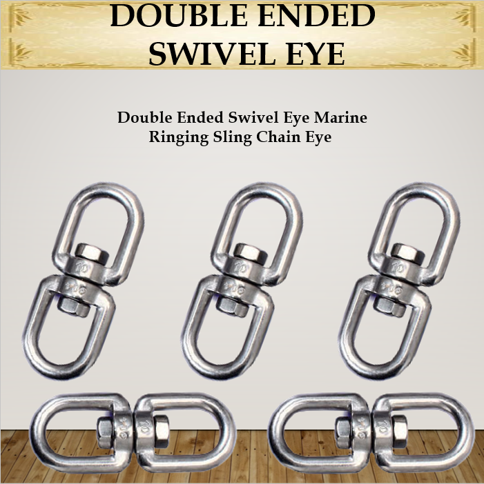 ROPE Lifting 4mm-18mm Stainless Steel Double Ended-Swivel Eye Swivel ...