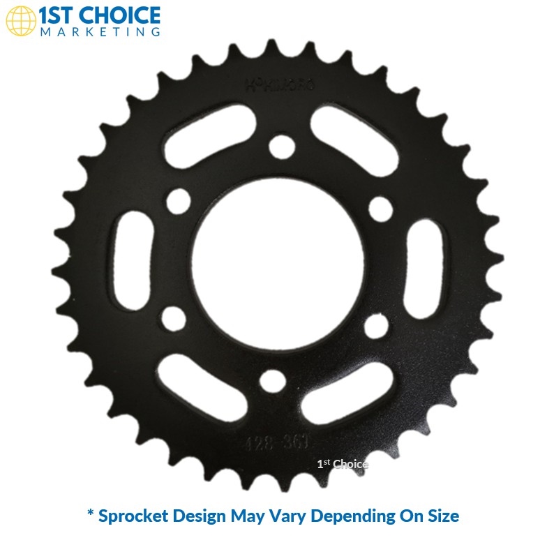 KIMORO Rear Sprocket 428 - CT100 NEW 6 HOLES / CT125 /WIND125 (34T 36T ...