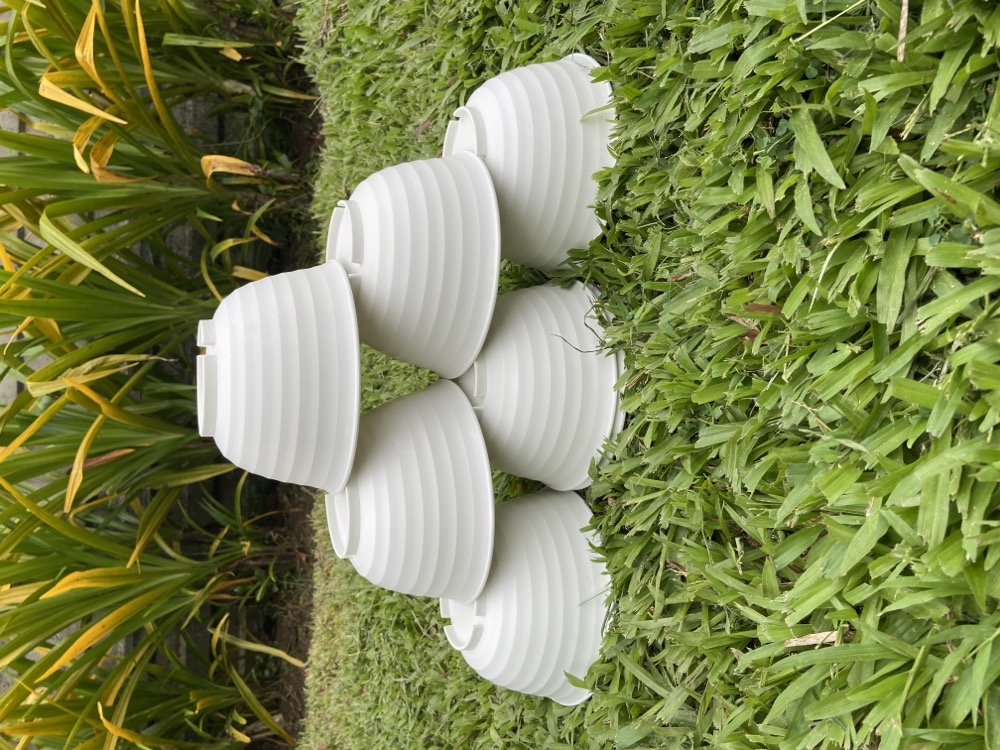 LHK 1/6/12pcs (17cmx8.5cm) Wheat Straw Bowl Modern Microwavable Bowl ...