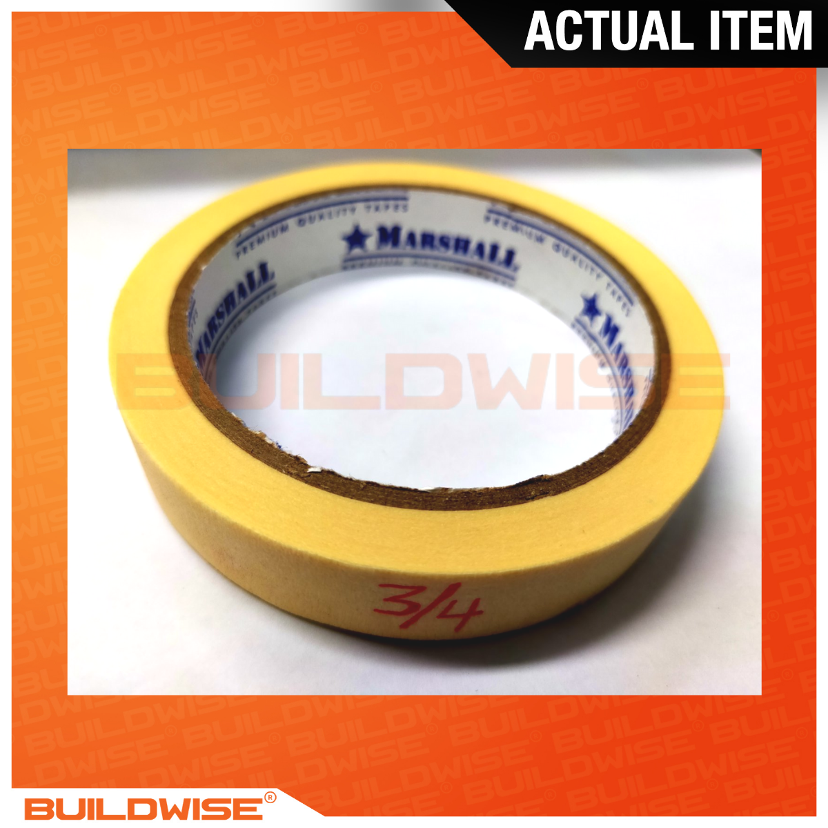 Meister Marshall Masking Tape 18MM x 25 Yards 3/4 Inch「BUILDWISE ...
