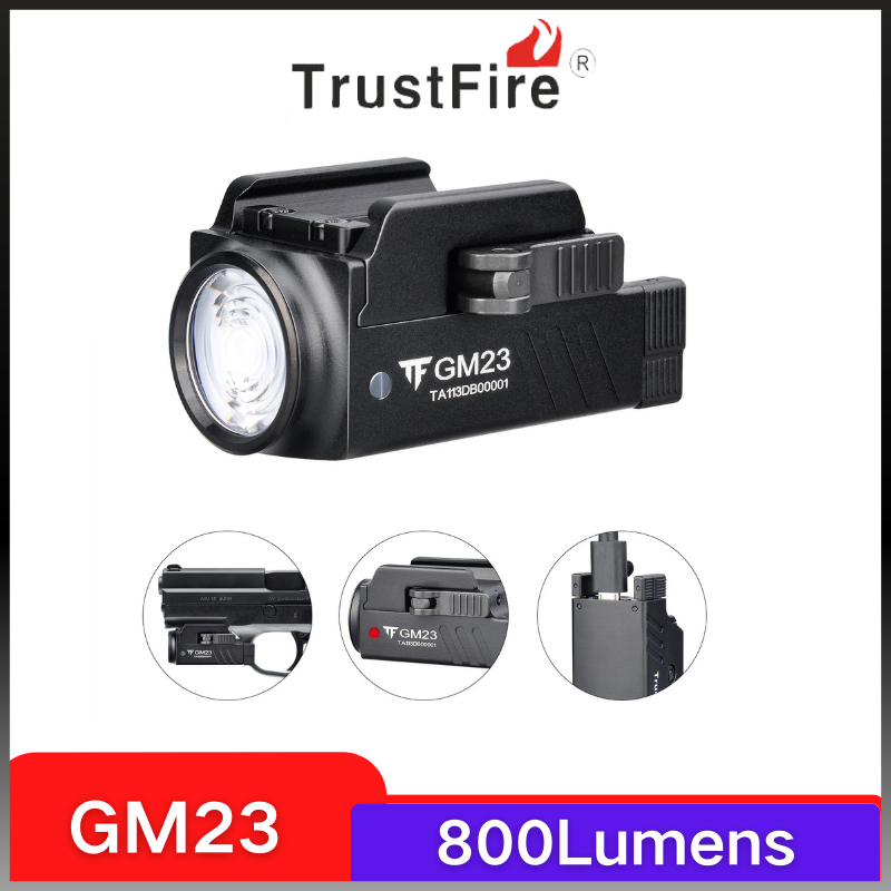 TrustFire GM23 800lm LED Glock Tactical Flashlight Equipped Quick ...