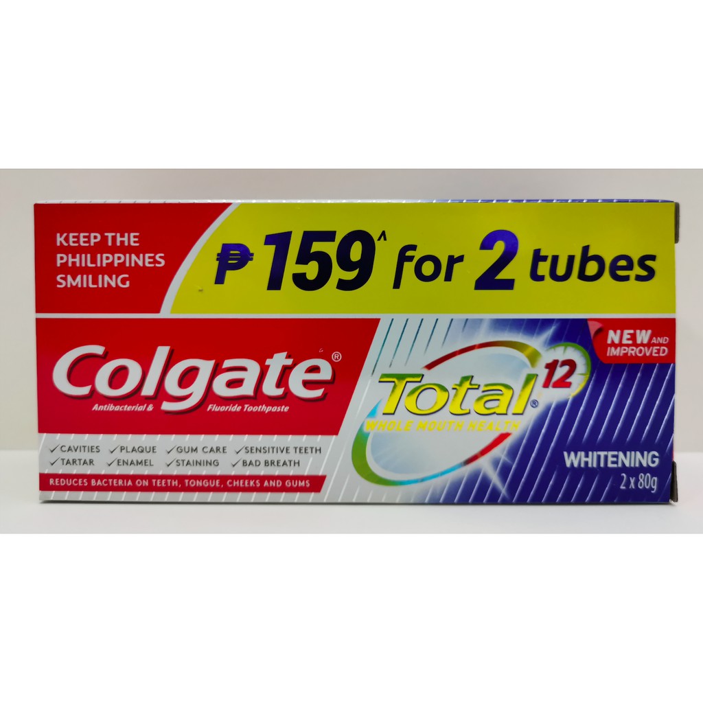 Colgate Total Whitening 2 x 80g Twin Pack | Lazada PH
