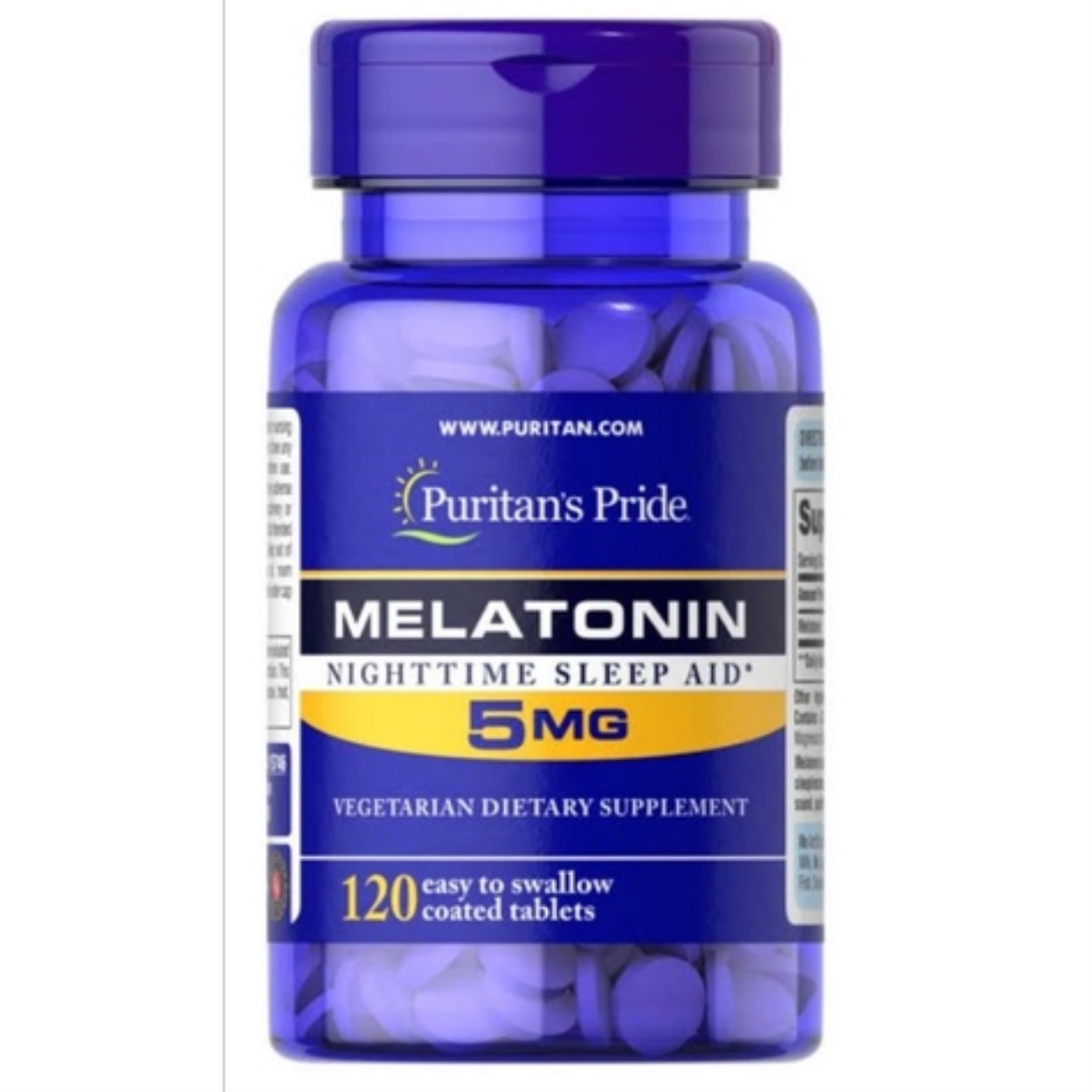 OHealth 1PC Puritan's Pride Melatonin Nighttime Sleep Aid 5mg Sleeping ...