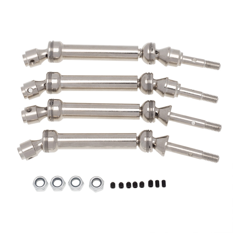 4Pcs Front and Rear Drive Shaft Spline CVD for 1/10 Traxxas Slash Rustler Stampede VXL 4X4 4WD ...