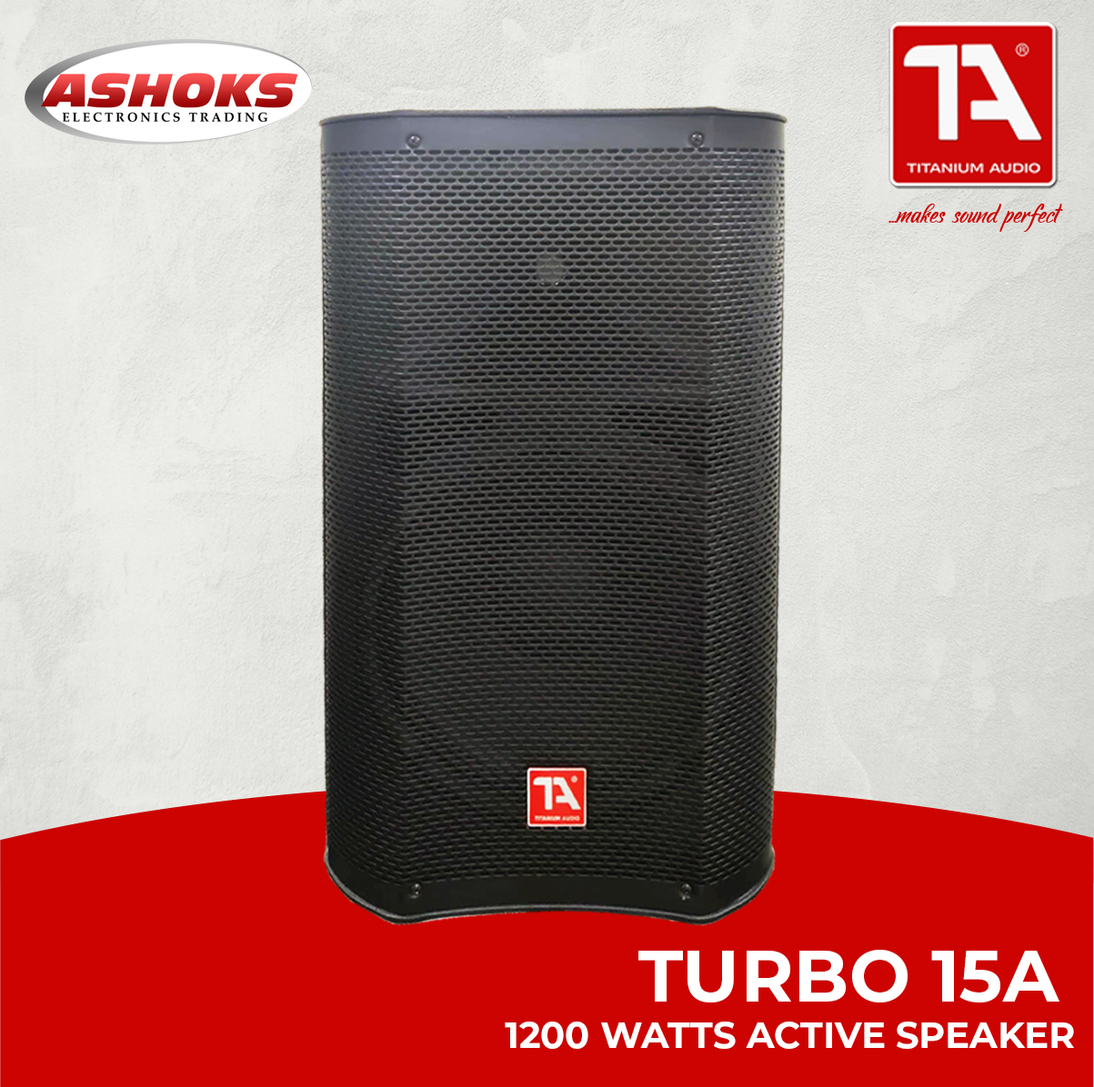 Titanium Audio Turbo15A 1200W Speaker / Plastic Cabinet / Active ...
