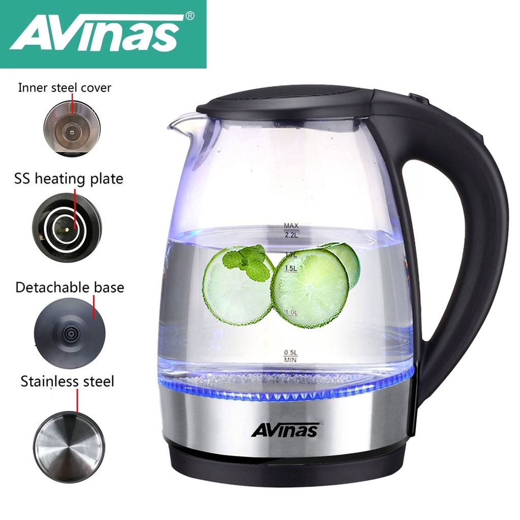 Mainit ang ulo ┇⊕ NKS-7001 2.2L Automatic Switch Off Cordless Glass ...