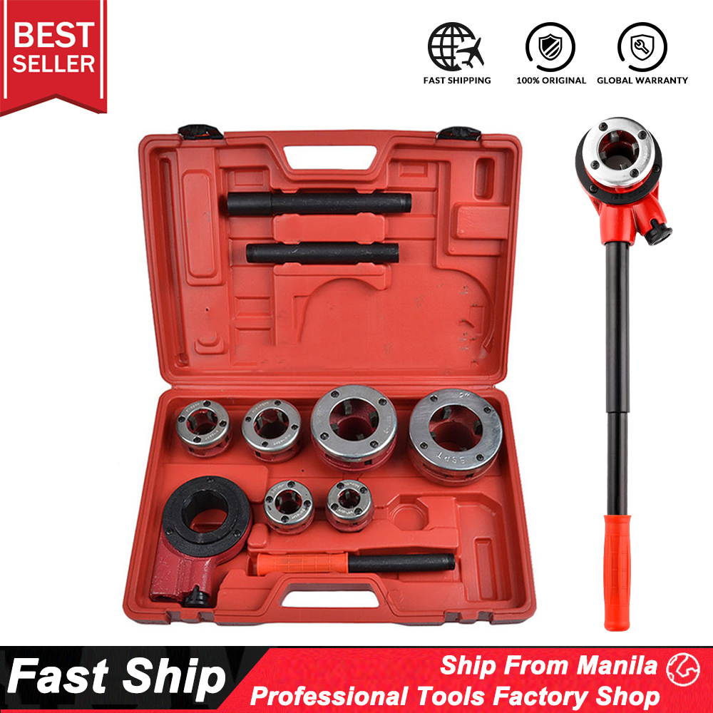 COOFARI Ratchet Die Stock (Pipe Threader), 1/4", 3/8", 1/2", 3/4", 1", 1-1/4" No. 62 | Lazada PH