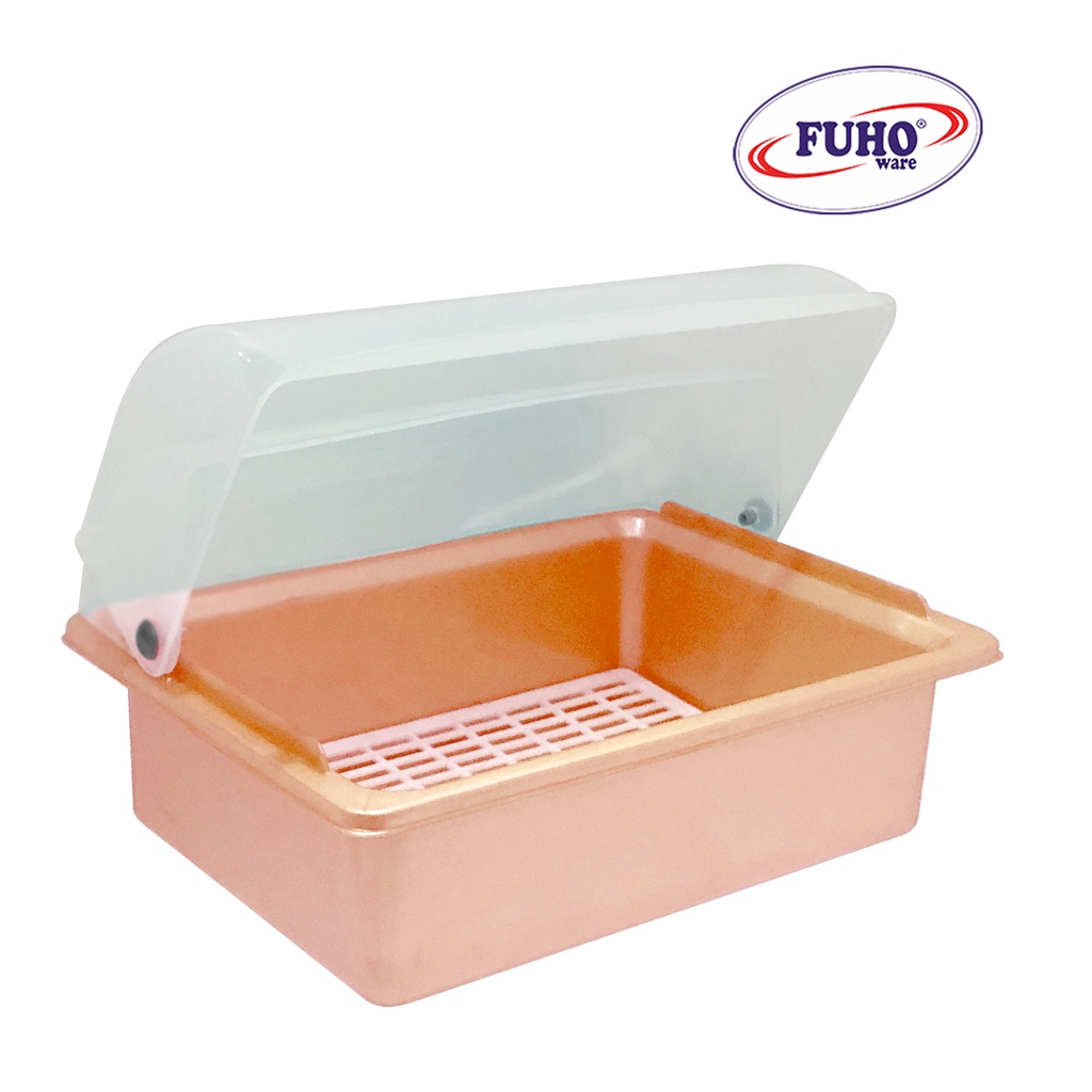 FUHO Kitchen Dish Drainer with Strainer and Cover Plate Rack Glass Rack ...