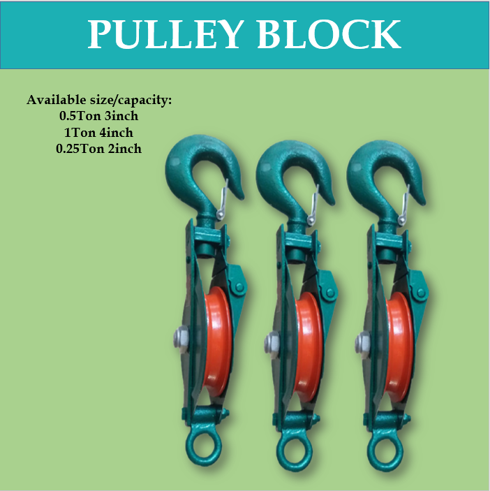 Choice Tools Heavy Duty Pulley Block 0.25T 0.5T 1T / Lifting Pulley ...