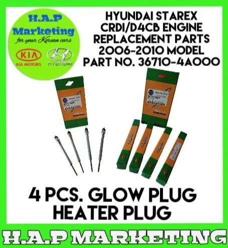 GLOW PLUG / HEATER PLUG FOR HYUNDAI STAREX (CRDI) REPLACEMENT) JINYOU ...