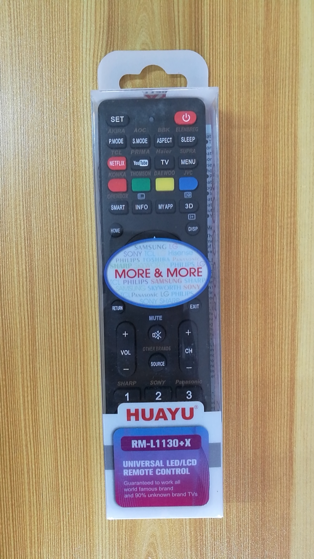 HUAYU RM-L1130+X Universal Smart TV Remote Control with Home Apps,Netflix and Youtube Button ...