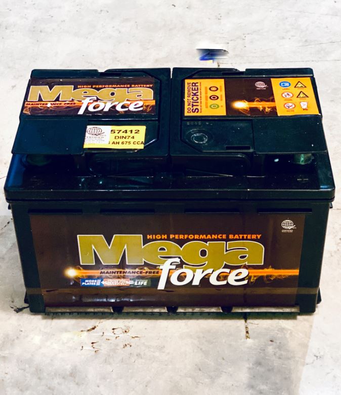 Megaforce DIN74 57412 automotive battery car battery - maintenance free ...