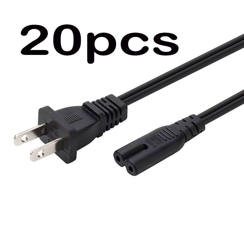 COD US 2 Prong 2 Pin Power Supply Ac Adapter Cable Cord 1.5M | Lazada PH