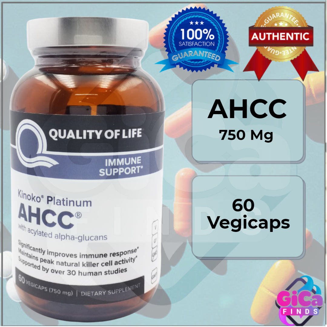 Quality of Life Labs Kinoko Platinum AHCC 750 mg 60 Vegicaps | Lazada PH