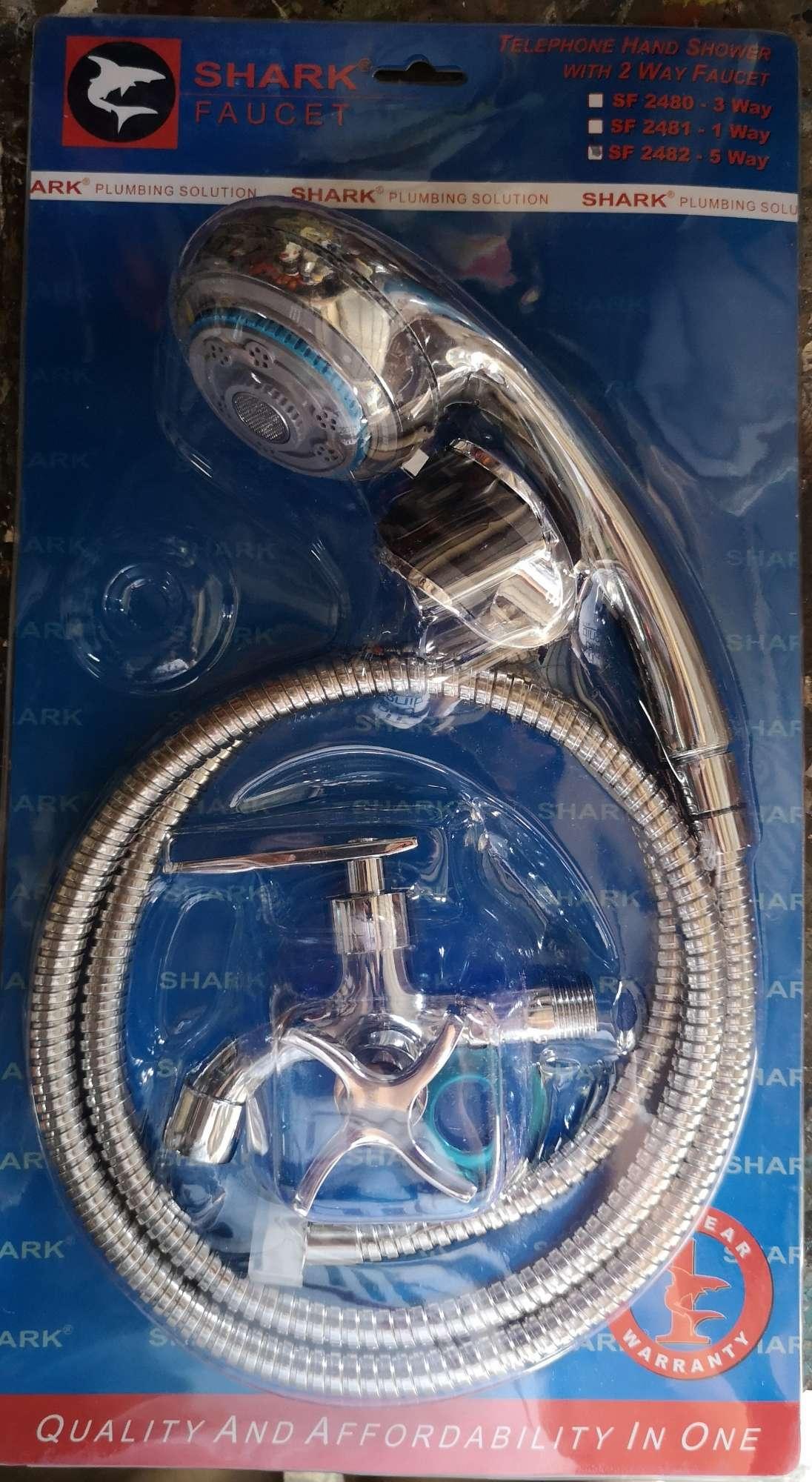 SHARK Telephone Hand Shower with 2 Way Faucet | Lazada PH