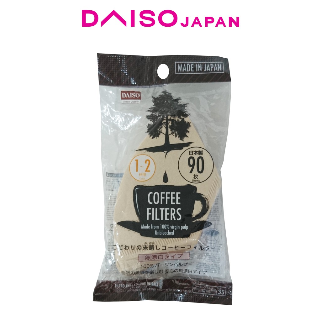 Daiso Unbleached Coffee Filters 1-2 Cups | Lazada PH