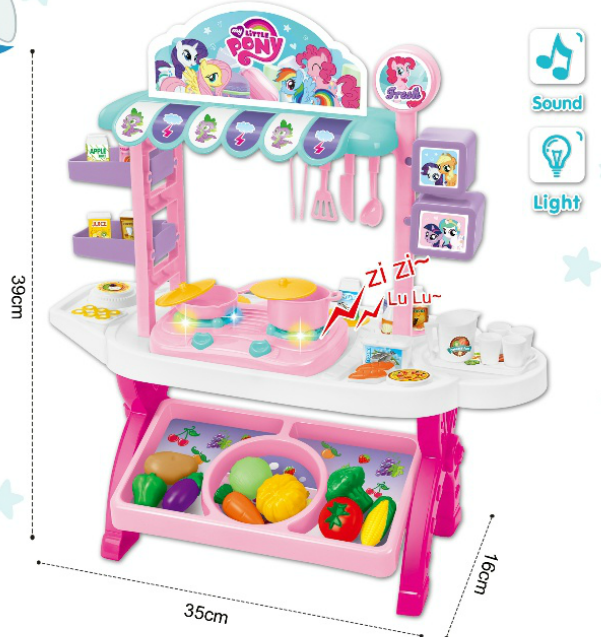 Cartoon Mini Kitchen Set Toy Kid Play Cooking Toys | Lazada PH