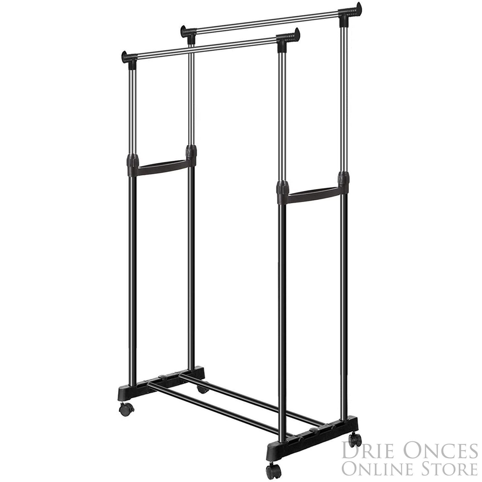 Portable Hanging Garment Rack - Stainless Steel Telescopic Adjustable ...