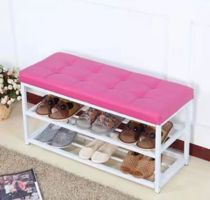 Sweet Double Layer Shoe Bench Minimalist Storage Sofa Chair With Shoe ...