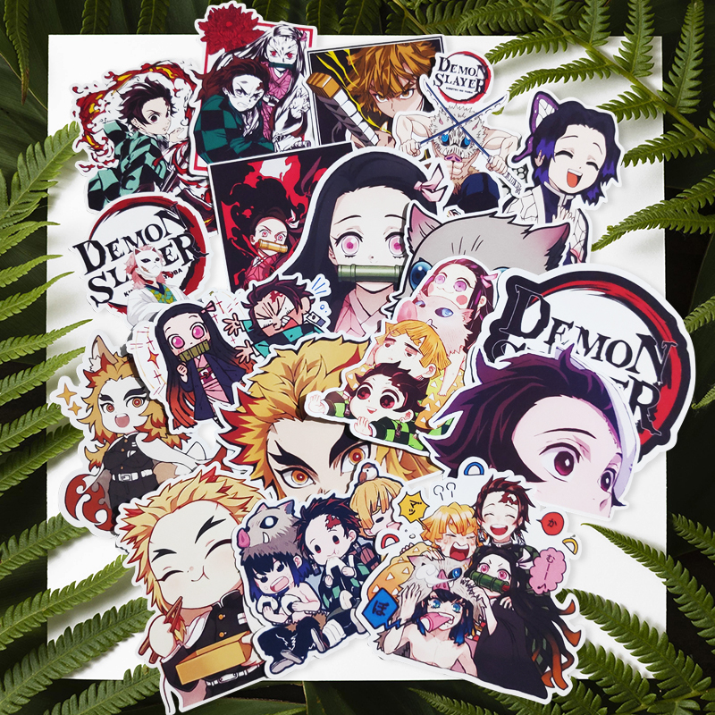 18pcs Demon Slayer Sticker Journal Stationery Scrapbook Freebies ...