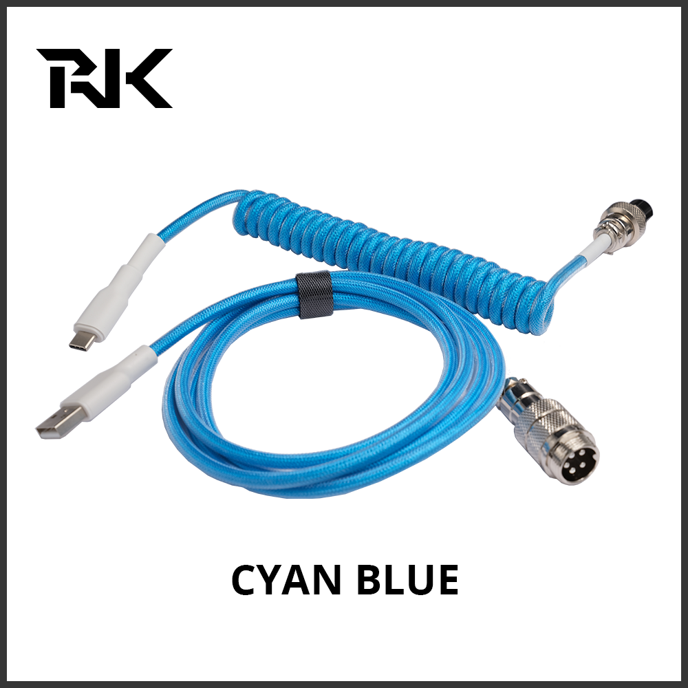 RK Custom Double Coiled Cable Wire GX16 Aviator USB Type C Charger ...