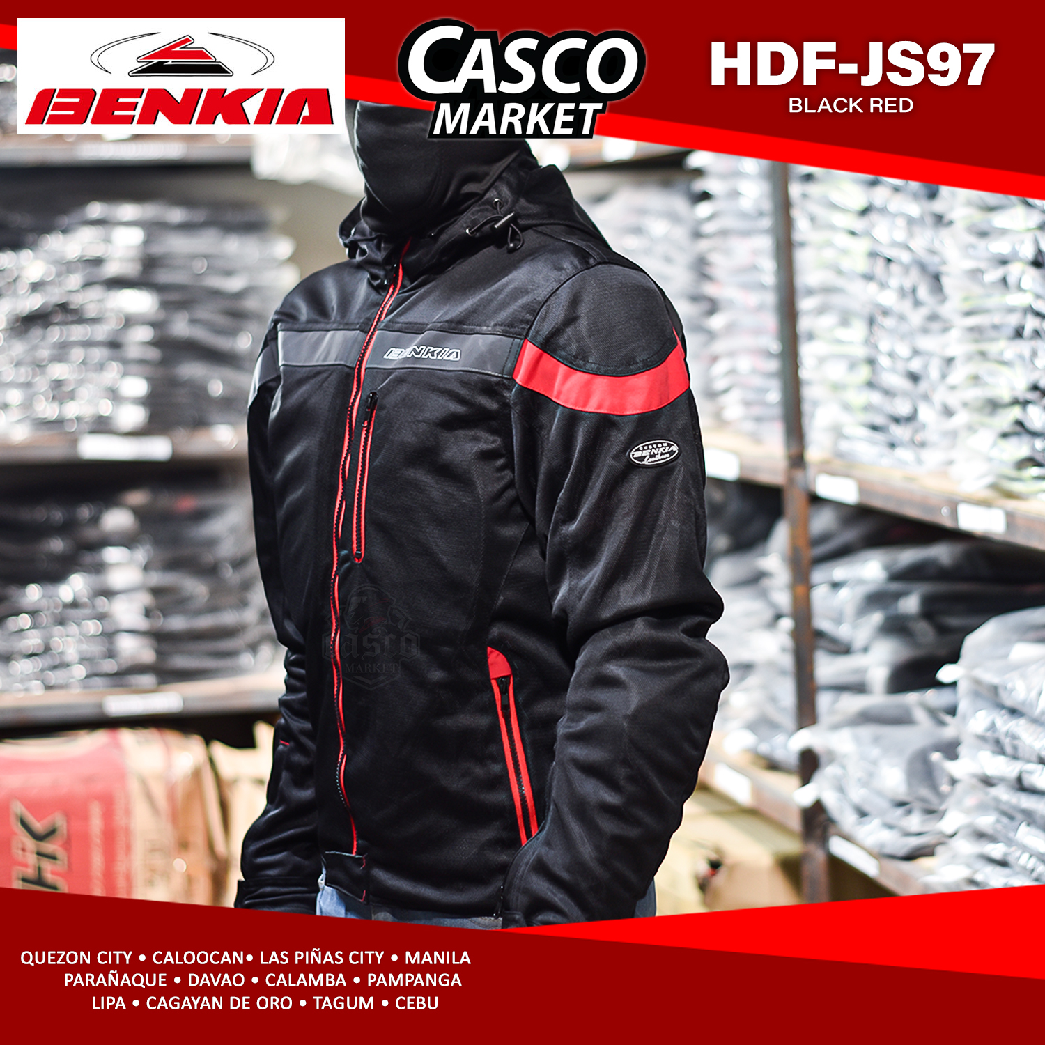 BENKIA HDF-JS97 MOTORCYCLE RIDING JACKET SAFETY RIDING GEAR (FOR MEN'S ...