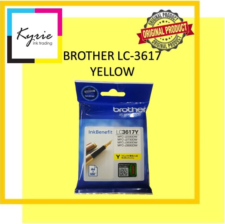 Brother LC-3617 Yellow Original Ink Cartridge LC3617 | Lazada PH