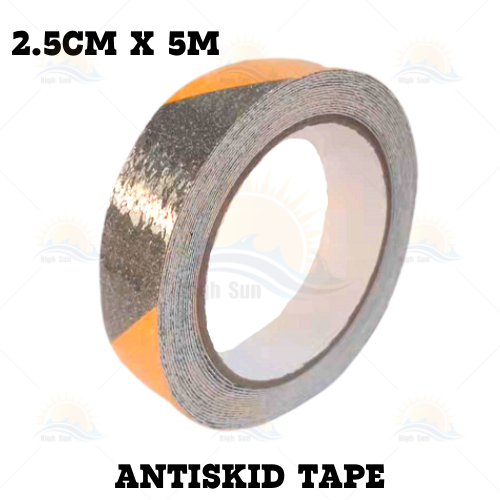 Non Slip Tape Anti - Skid Adhesive Tape 2.5*5cm Tape Black Yellow Line ...