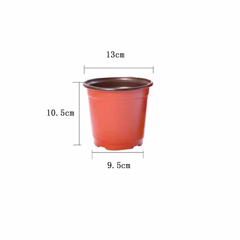 Flower Pots Plastic Plant Pots Indoor with Tray Decorative Planter ...