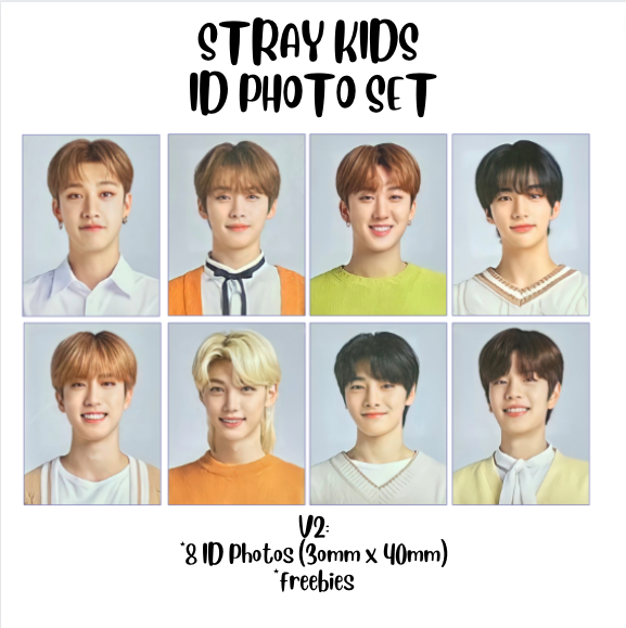 Stray Kids ID Photo Set 8 pcs Customized Passport Size 30mm x 40mm SKZ ...