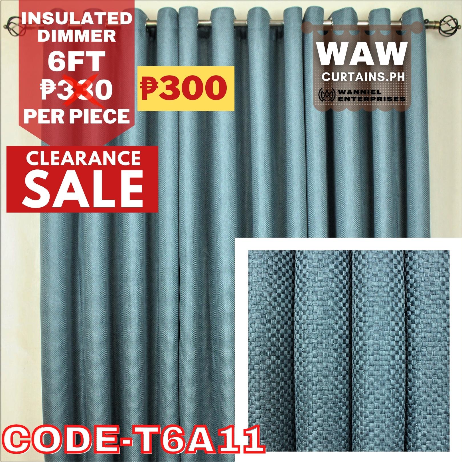 6FT 1PC 01-70 THERMAL INSULATED DIMMER RING CURTAINS | Lazada PH