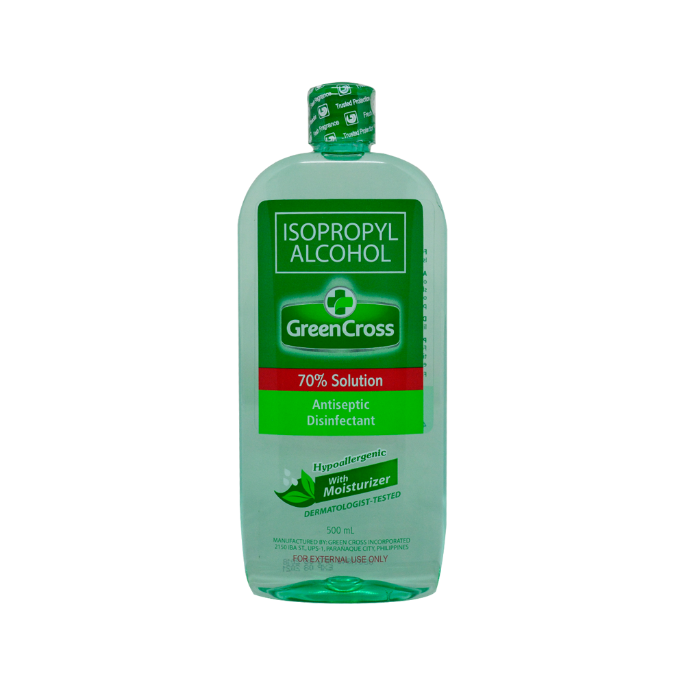 GREEN CROSS 70% Alcohol with Moisturizer 500mLGREEN CROSS 70% Alcohol ...