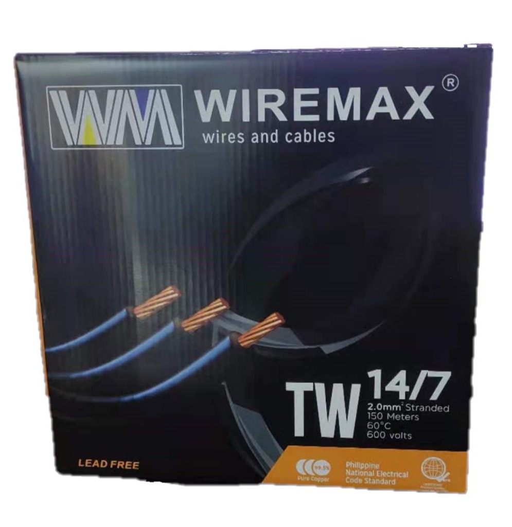 WIREMAX TW Stranded Wire ⚡ 150 METERS SIZE 14/7(2.0mm), 12/7 (3.5mm), 10/7 (5.5mm) High Quality ...